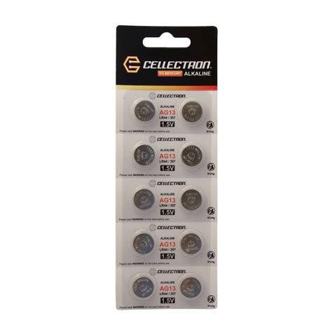 AG13 10 button cell battery AG13 / LR44 / 357 1,5V Cellectron