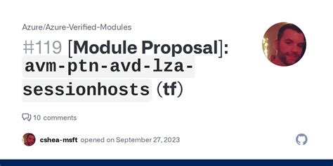 Module Proposal `avm Ptn Avd Lza Sessionhosts` Tf · Issue 119 · Azureazure Verified