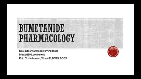 Bumetanide Bumex Pharmacology Youtube