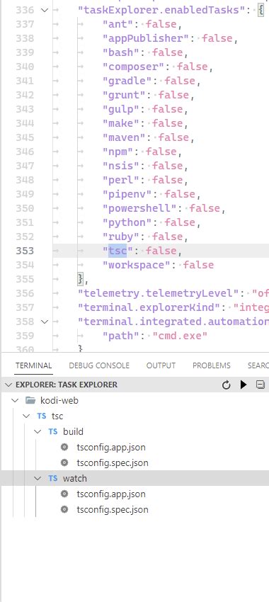 Tasks Tsc Still Visible Even Disabled In Settings Issue 190
