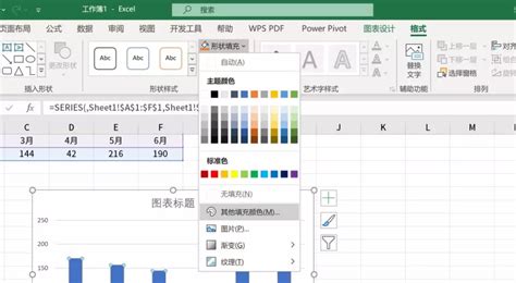 如何对excel中的图表进行配色？ 天天办公网