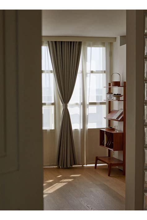 테라스 린넨룩 암막커튼세트민자 7종 한샘몰