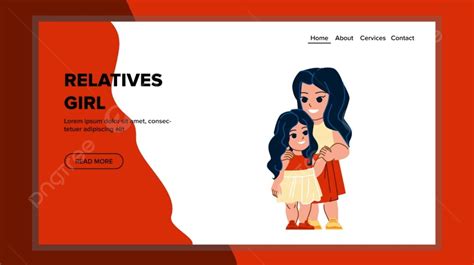 Relatives Girl Vector Template Download On Pngtree