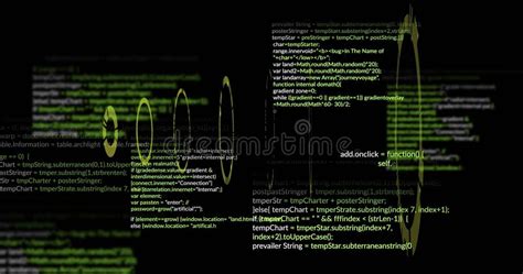 Showing Green Waveform Overlaying Code Editor Interface On Computer