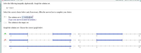 Solved Solve The Following Inequality Algebraically Graph