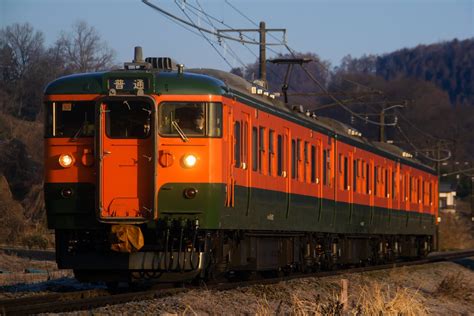ろち on Twitter 2023 02 12 しなの鉄道北しなの線 豊野 牟礼 07 19 314M 115系S3 普通青幕を掲げた
