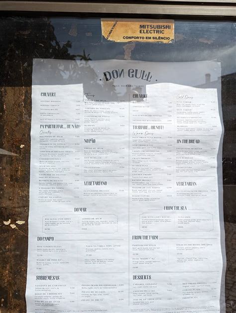 Menu At Don Gull Restaurant Lagos