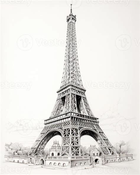 How To Draw The Eiffel Tower