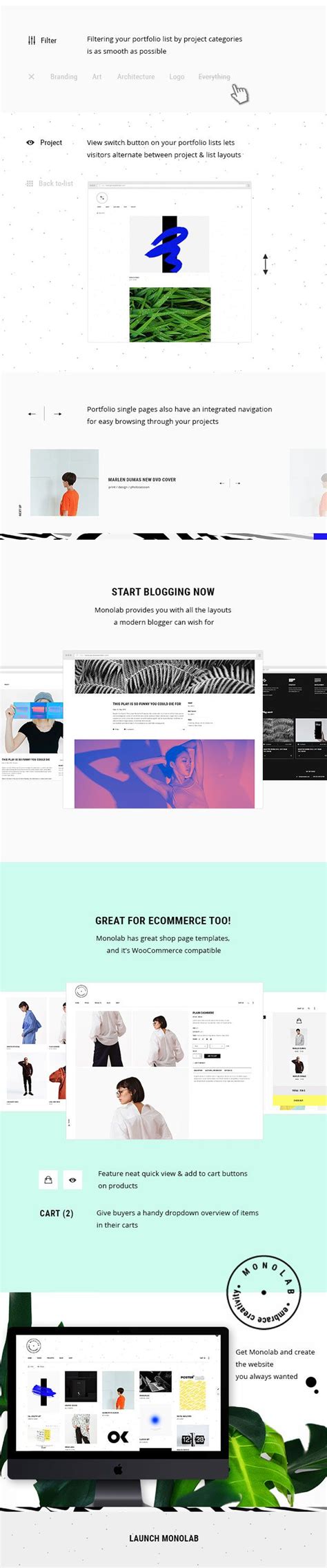 Monolab Creative Portfolio Theme Codemarket
