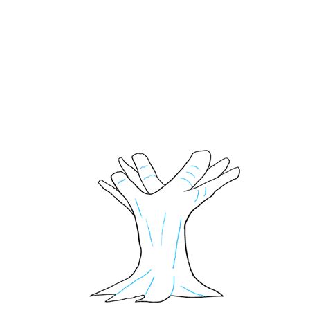 How To Draw An Oak Tree Really Easy Drawing Tutorial