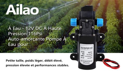 Ailao Wasserpumpen 12v Wasserpumpe Hochdruck 116psi Selbstansaugendes