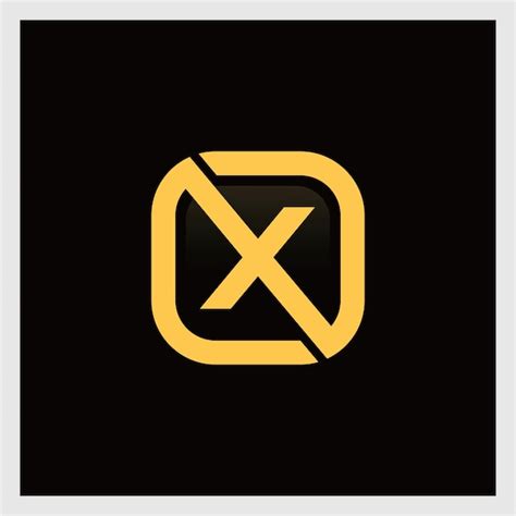 Premium Vector Rounded Rectangle Letter X Logo Vector Illustration