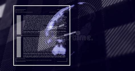 Digital Data And Algorithm Text Over World Map Animation Stock Footage