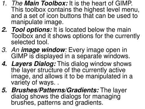 PPT GIMP PowerPoint Presentation Free Download ID