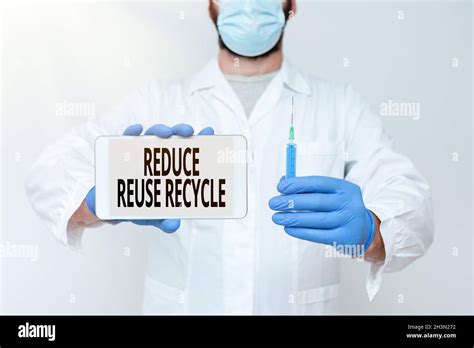 Conceptual Display Reduce Reuse Recycle Word For Environmentallyresponsible Consumer Behavior