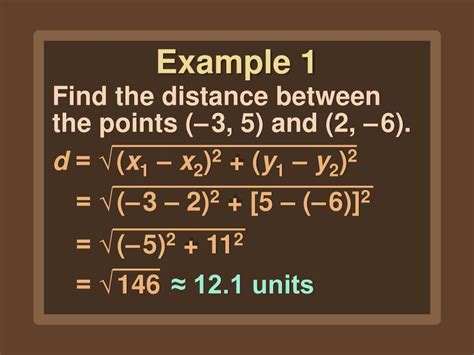 PPT Distance Formula PowerPoint Presentation Free Download ID
