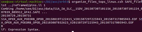 Help Organize Files Tops Linux Csh Issue Gmtsar Gmtsar GitHub