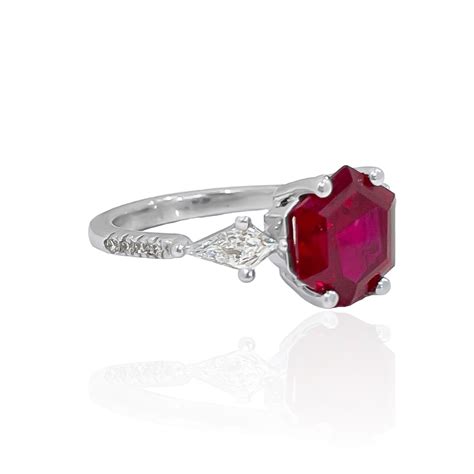 Estate Lab Grown Ruby Diamond Ring Jupiter Jewelry Inc