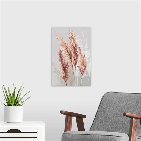 Blushing Pomp Grass Ii Wall Art Canvas Prints Framed Prints Wall
