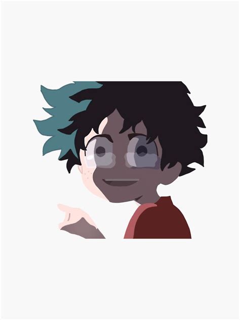Pegatina Lil Deku Llorando De Duckpeee Redbubble