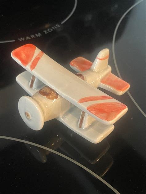 Ceramic Bi Plane Cute Display Piece Etsy