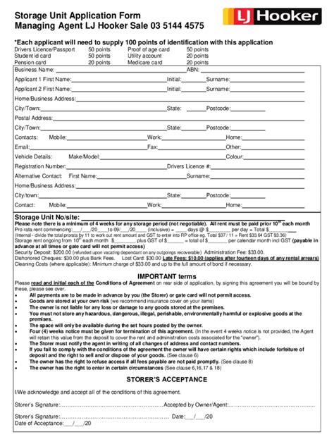 Fillable Online Sale Raglan Storage Systems Application Form Fax Email