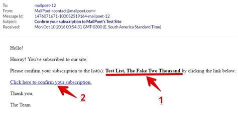 Settings The Signup Confirmation Tab Docs For MailPoet Version