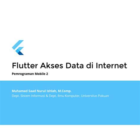 Flutter Akses Data Di Internet
