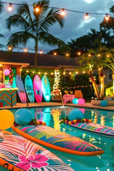 Pool Party Ideas Luau Summer Luau Party Island Party Ideas Beach Party