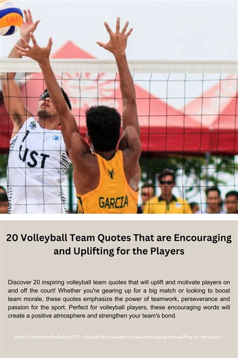 20 Volleyball Team Quotes That Are Encouraging And Uplifting For The Players Wonder Of Volleyball