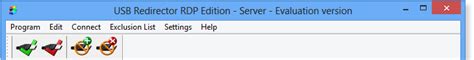 User Interface Program Toolbar — Usb Redirector Rdp Edition Server User Manual