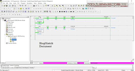 Cara Simulasi Program Plc Dengan Cx Supervisor Blog0listrik