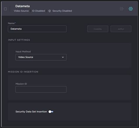 Configuring Metadata Parameters