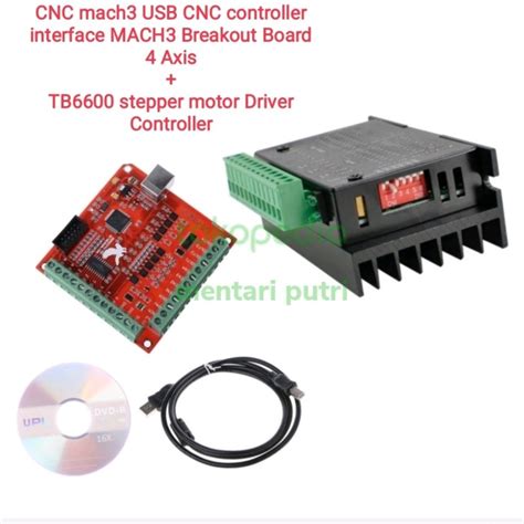 Jual CNC Mach3 USB CNC Controller Dan TB6600 Stepper Motor Driver Controlle Shopee Indonesia