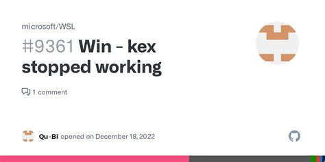 Win Kex Stopped Working Issue 9361 Microsoft WSL GitHub