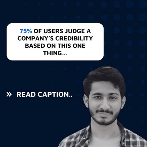 Muhammad Mahad On Linkedin 75 Of Users Judge A Companys Credibility