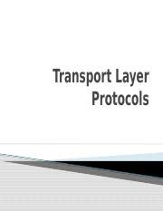 Transport Layer Protocols Pptx Transport Layer Protocols Transport Layer Protocol TCP And UDP