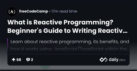 What Is Reactive Programming Beginners Guide To