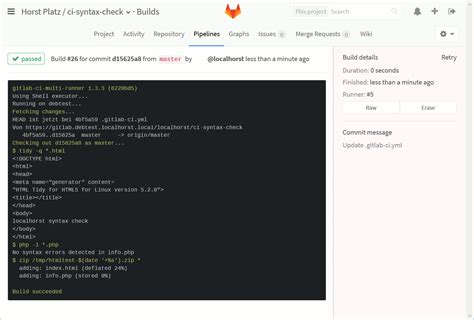 Kurz Howto Continuous Integration Mit Gitlab Ci
