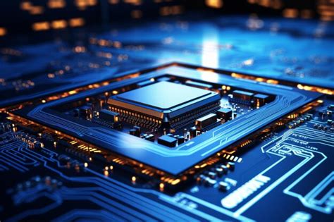 Premium Photo Robot Placing A Chip On A Processor Board