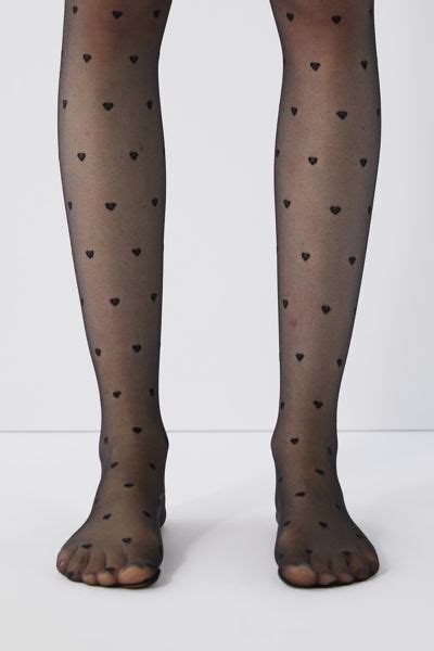 Heart Sheer Tight Tights Heart Tights Cool Tights