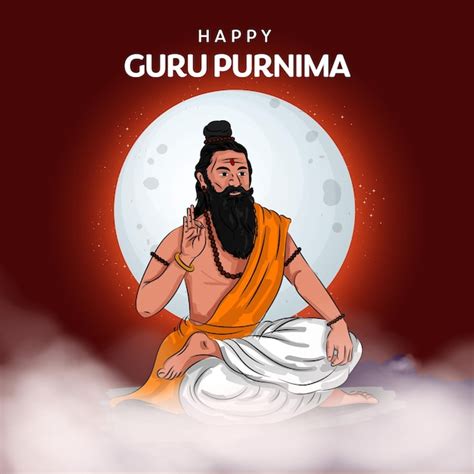 Premium Vector Illustration Of Religious Holiday Background For Happy Guru Purnima Festival