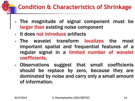 PPT Wavelet Based Subband Shrinkage Models And Their Applications In Denoising Of Biomedical