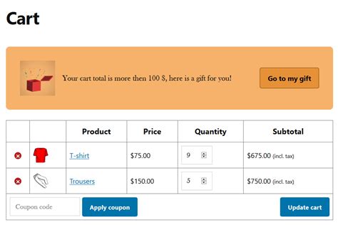 your woocommerce conditional cart notices your plugins