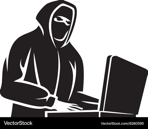 Computer Hacker Royalty Free Vector Image Vectorstock