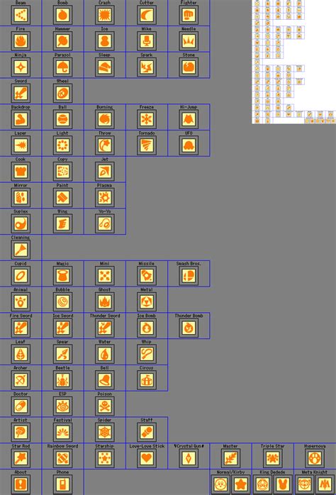 Amazing Mirror Copy Ability Symbols Extended R Kirby