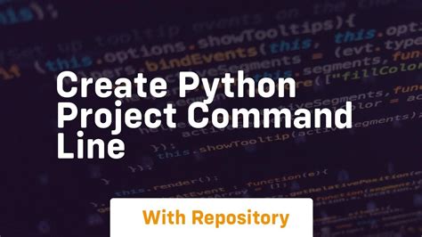 Create Python Project Command Line Youtube