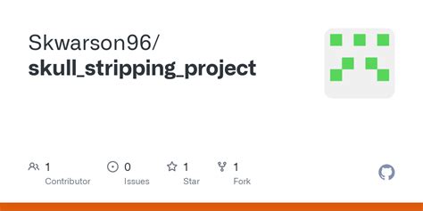 Github Skwarson96skullstrippingproject