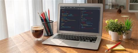 Premium Photo Software Development Programming On Computer Screen For