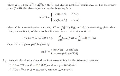 Solved Question 2 The Motion Of Two Interacting Particles